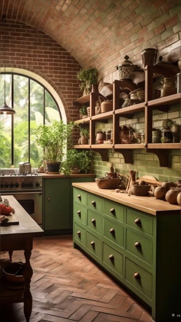 Green Country Kitchens - Rustic Charm Blends with Modern Chic | Home ...